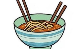 担担面简笔画怎么画_卡通风格教程