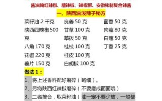 香辣调料配方怎么做_自制香辣调料比例是多少