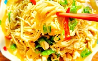 金针菇炒肉怎么做_金针菇炒肉家常做法