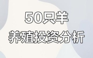 养50只羊一年利润多少_养羊成本与收益