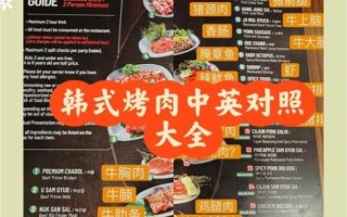 韩式烤肉菜单有哪些_怎么点最划算