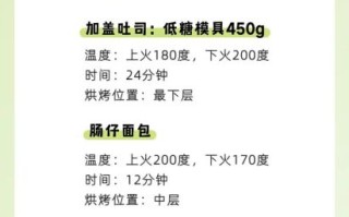 美的电烤箱烤面包怎么做_烤面包温度时间设置