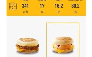麦当劳吉士蛋堡多少克_热量是多少