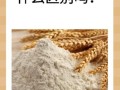 小麦生粉是什么粉_小麦生粉与面粉区别
