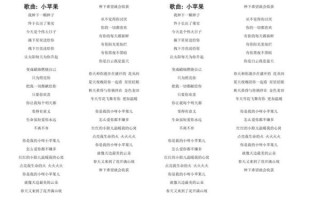 小苹果儿歌歌词完整版_小苹果儿歌适合几岁宝宝听