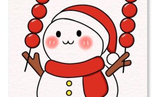 雪人简笔画怎么画_雪人涂色教程大全