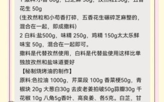 烧烤调味料有哪些_烧烤撒料怎么配