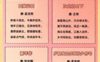 春节古诗有哪些_春节古诗赏析