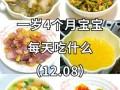 一岁宝宝辅食怎么做_一岁宝宝每日食谱