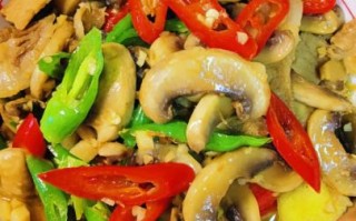 蒜苗蘑菇炒肉怎么做_家常做法窍门