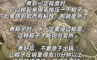 粽子煮几分钟_粽子煮多久才熟
