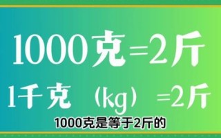 1000克等于多少斤_一斤多少克换算方法