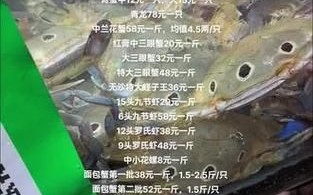 螃蟹批发价格最新行情_今日螃蟹多少钱一斤