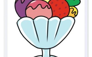 冰淇淋简笔画怎么画_冰淇淋简笔画图片大全大图