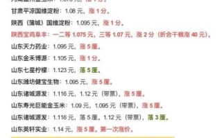 山东玉米价格最新行情_今日玉米多少钱一斤