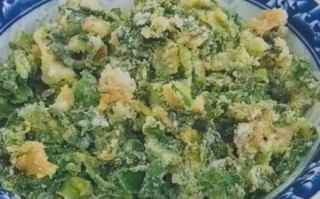 芹菜麦饭怎么做_芹菜麦饭蒸多久才松软