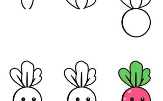 萝卜简笔画怎么画_萝卜图片简笔画步骤