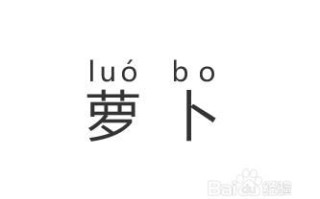 萝卜的拼音声调怎么写_萝卜拼音声调怎么标