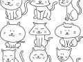 卡通猫简笔画怎么画_卡通猫简笔画教程