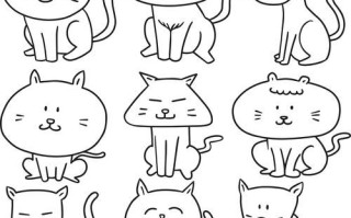 卡通猫简笔画怎么画_卡通猫简笔画教程