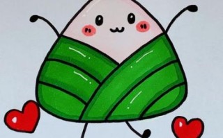 粽子简笔画怎么画_粽子卡通可爱画法