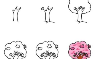 桃树图片卡通怎么画_桃树卡通简笔画教程