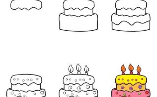 卡通蛋糕简笔画怎么画_卡通蛋糕简笔画教程