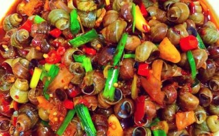 炒田螺图片高清大图_怎么炒田螺才入味