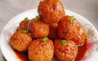 红烧狮子头的做法_家常四喜丸子怎么做