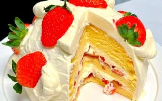 草莓蛋糕图片大全大图_怎么做草莓蛋糕好看又好吃