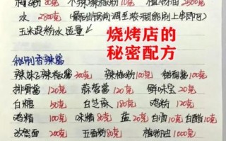 烧烤配料怎么配_烧烤配方比例是多少