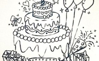 蛋糕简笔画怎么画_蛋糕简笔画步骤