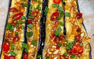 烤茄子怎么烤才好吃_烧烤架烤茄子做法