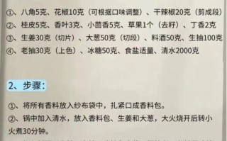 卤水汁的做法_卤水汁配料有哪些