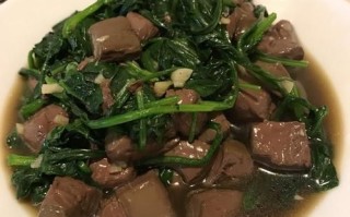 菠菜鸭血怎么做好吃_菠菜鸭血家常做法