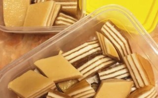 千层糕菱形切法步骤图_怎么切才整齐不掉渣