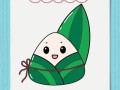 如何画粽子_粽子简笔画步骤