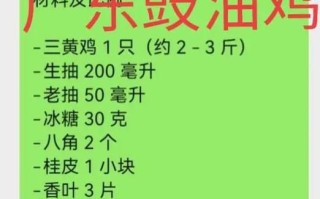 广东豉油鸡怎么做_豉油鸡配方比例是多少