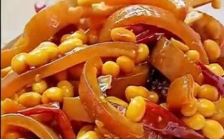 猪皮炒黄豆怎么做才好吃_猪皮炒黄豆的家常做法窍门
