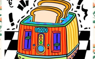 烤面包机简笔画怎么画_烤面包机卡通画法