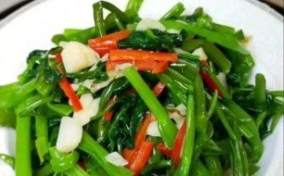 蒜蓉腐乳空心菜怎么做_空心菜炒多久才脆