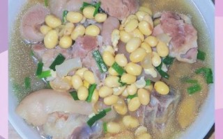 黄豆炖猪蹄汤的功效与作用_孕妇可以吃吗