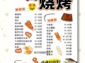 烧烤60种食材菜单_哪些适合新手