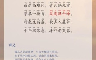 重阳节古诗有哪些_如何赏析十首经典