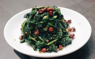陈醋花生米菠菜怎么做_陈醋花生米菠菜热量高吗