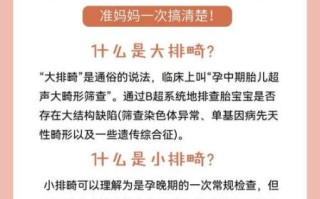 大排畸和小排畸什么时候做_区别有哪些 大排畸和小排畸什么时候做_区别有哪些