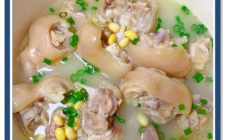 黄豆猪蹄汤怎么做_黄豆猪蹄汤的功效