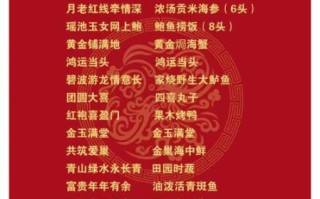 宴会菜单怎么设计_宴会菜单价格一般多少钱