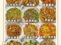 家庭菜谱清单怎么做_一周晚餐吃什么