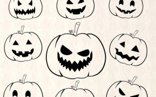 南瓜灯简笔画教程_怎么画简单又好看